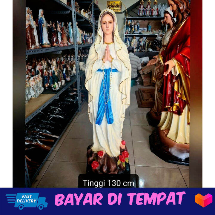 Patung Maria Lourdes Ukuran Besar 130 cm Outdoor / Gua Maria / Goa ...