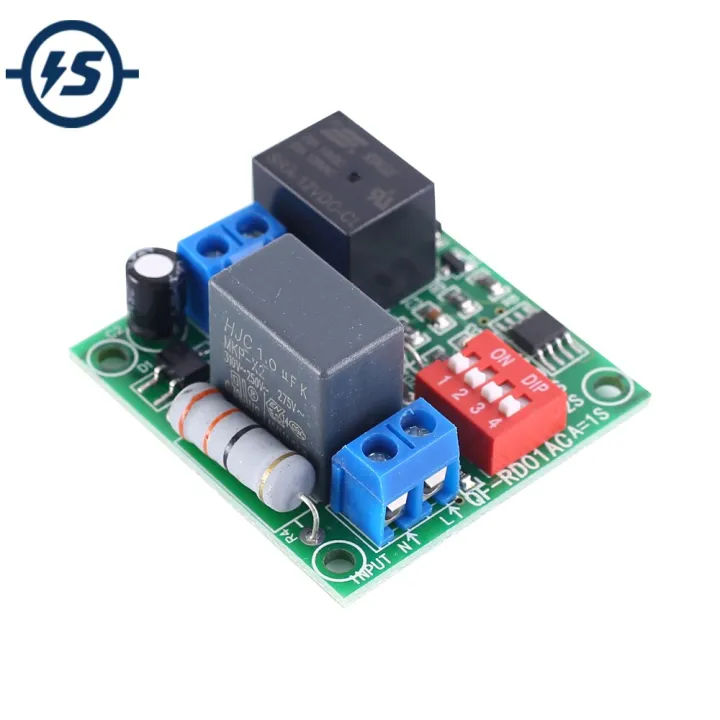 Delay Relay Module Adjustable Power ON OFF Delay Circuit AC 110V 220V 70s For Computer Air ...