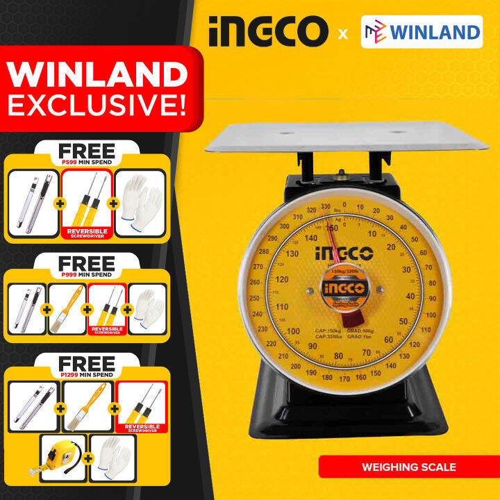 INGCO by Winland Spring Table Weighing Scale Kilo Weight 150kg ...