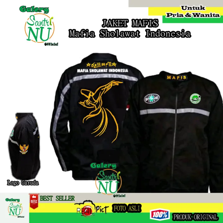Jaket Mafis Mafia Sholawat Indonesia (Full Senyum) | Lazada Indonesia