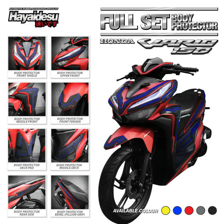 Hayaidesu Honda CLICK 125/150 V2 Full Set Body Protector Cover | Lazada PH