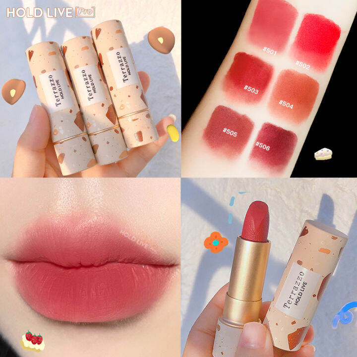 Hold live terrazzo matte Lipstick Matte matte female student lip enamel ...