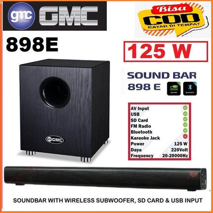 GMC Speaker Soundbar 898E Bluetooth Suara exstra Bass ( HOME THEATER ...