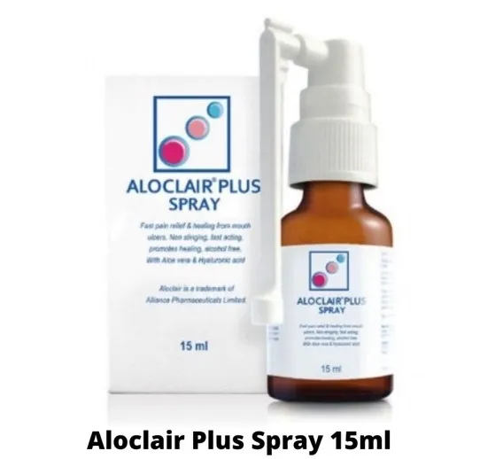 【Safe for children】ALOCLAIR PLUS SPRAY(FOR MOUTH ULCER) 15ML 【Exp:09/25 ...
