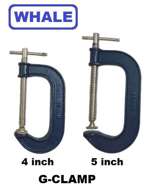 WHALE HEAVY DUTY G-CLAMP 4 INCH 5 INCH | G Clamps | PENGAPIT G 4 INCI 5 ...
