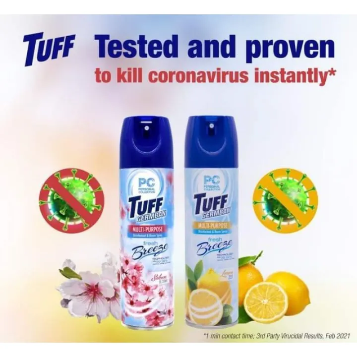Tuff German Multi-Purpose Disinfectant & Room Spray 250ml Lemon Legit ...