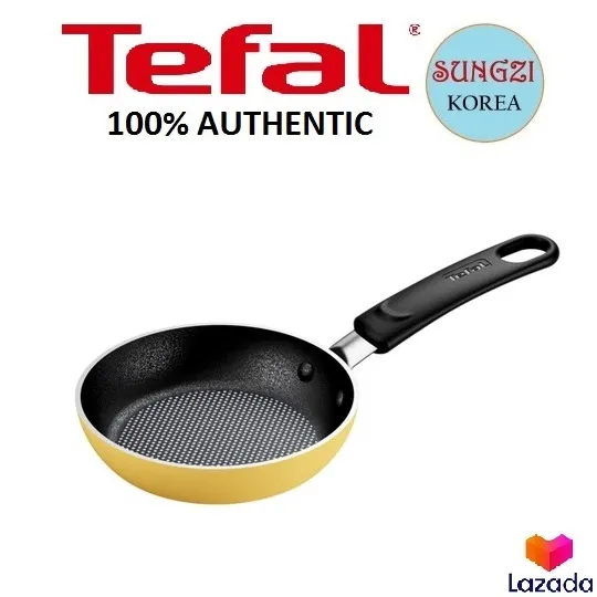 TE FAL Enjoy Long Glide Coating Mini Egg Fry Pan 12cm (Yellow) | Lazada PH