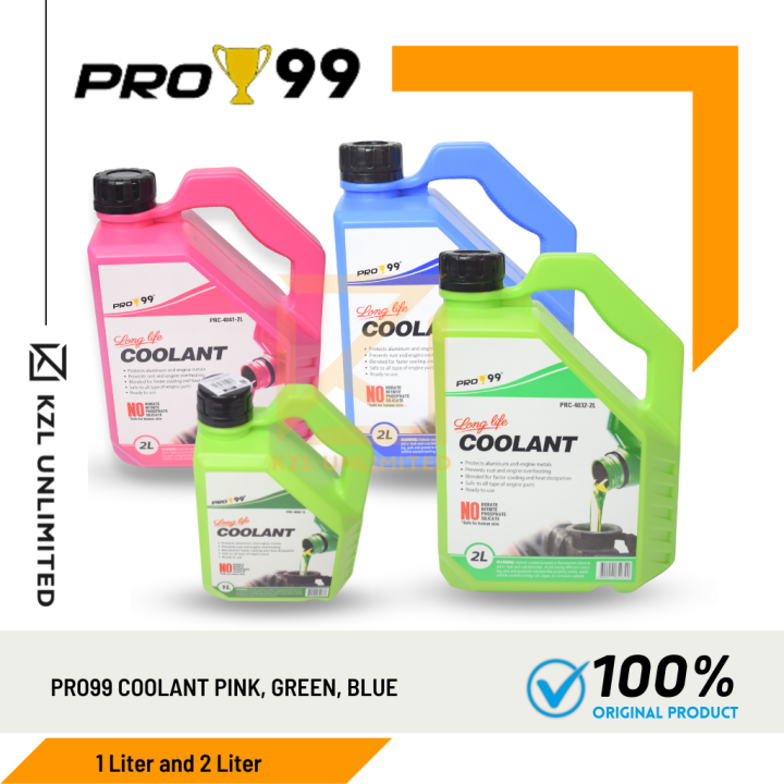 PRO 99 Coolant 1Liter Green, 2Liter Green, 2Liter Blue, 2Liter Pink ...