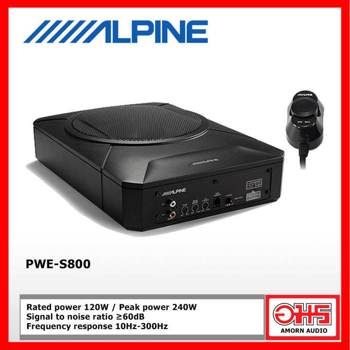 ALPINE PWE-S800 ซับบ็อก ซับเบส Peak power 240W AMORNAUDIO อมรออดิโอ ...