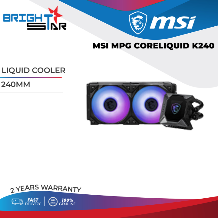 MSI Cooler MPG Coreliquid K240 ( 240MM ) | Lazada