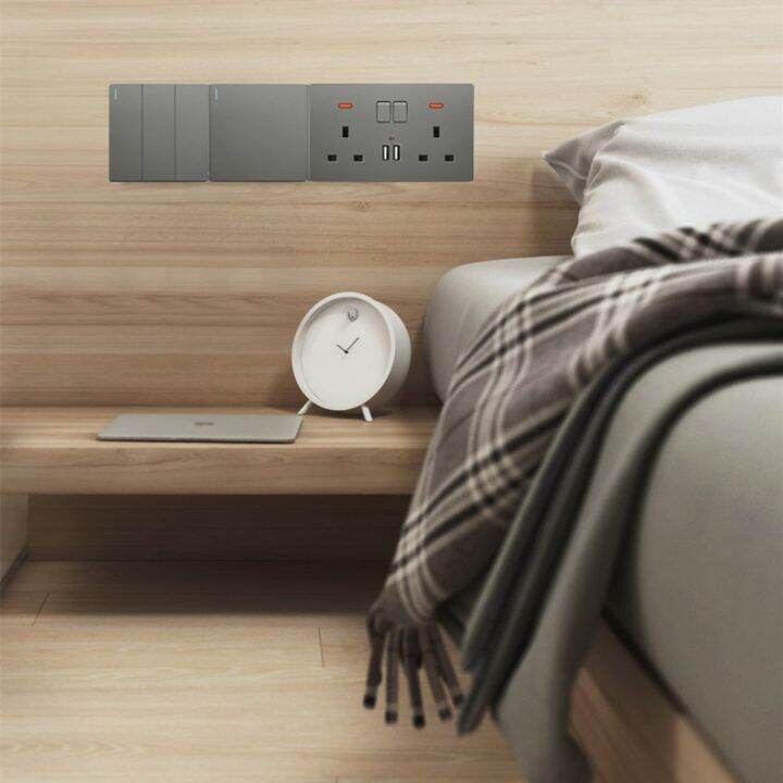 Ready stock ELEGAN wall light switch socket led indicator usb power ...