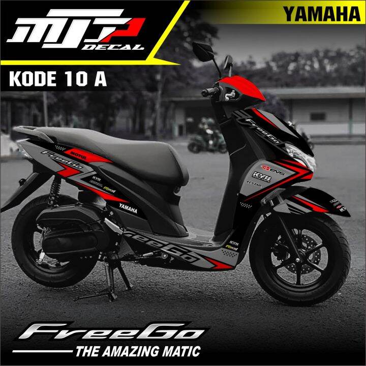 (COD) Sticker Decal Stiker YAMAHA FREEGO Variasi Fullbody Desain Techno ...