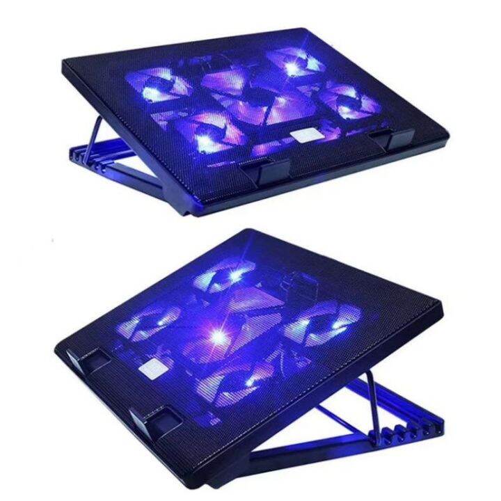 Notebook Laptop Cooler Pad Stand Mute 5 Fans Laptop Cooling Pad Fan ...