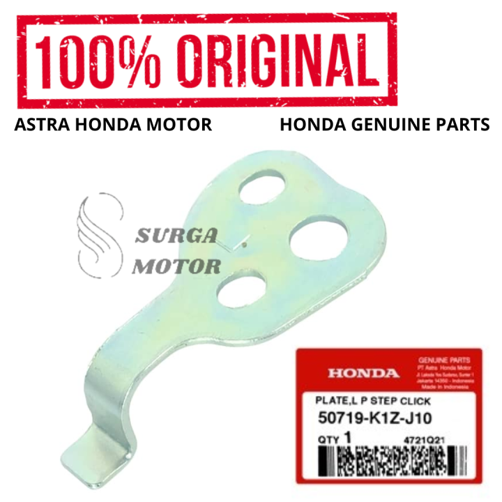Plate Footstep Belakang Kiri Click PCX 160 K1Z Original Honda AHM 50719-K1Z-J10 Plat Foot Step ...