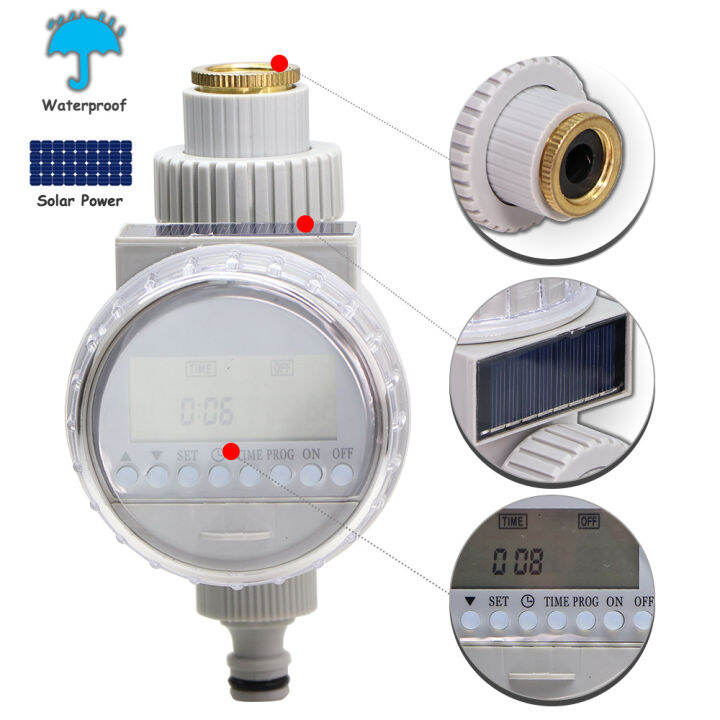 Popular Solar Power Water Timer Irrigation Solenoid Valve Controller ...