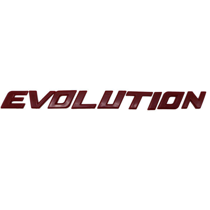 Logo โลโก้ติดรถ "EVOLUTION" สูง 2.5เซน สำหรับ รถทุกรุ่น ทุกยี่ห้อ ...