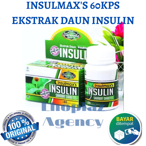 INSULMAX'S 60 KAPSUL DAUN INSULIN ORIGINAL KAPSUL OBAT GULA DIABETES ...