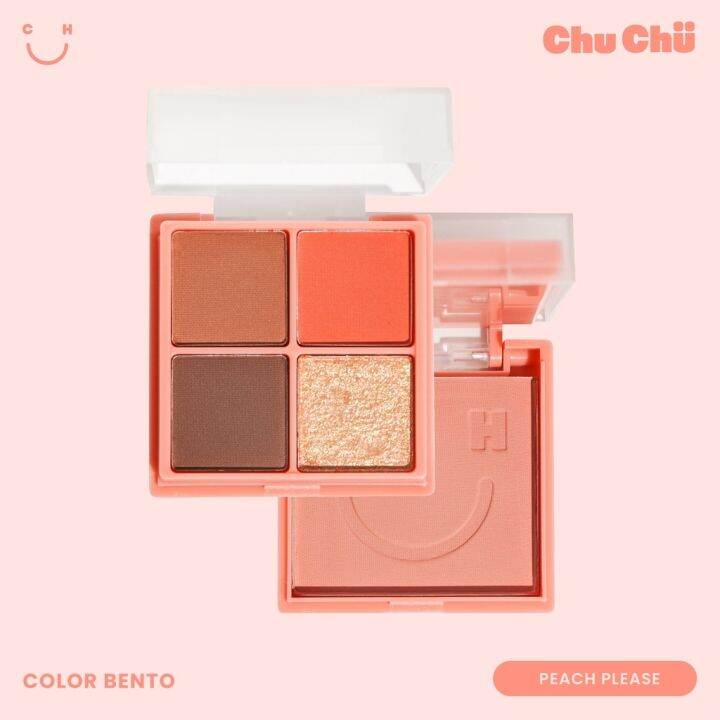 free shopping Chu Chu Beauty Color Bento In Peach Please | Lazada PH