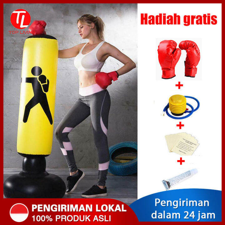 【New Stock】Inflatable Alat samsak Tinju berdiri Samsak Tinju Boxing ...