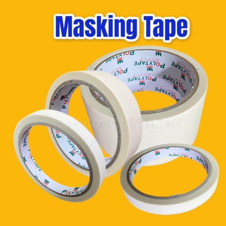 Masking Tape size 1/2 , 3/4 , 1” , 2” PolyTape Brand | Lazada PH