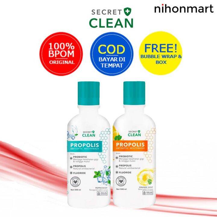 Secret Clean Propolis Antiseptic Mouthwash 150ml | Lazada Indonesia