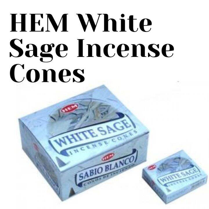 HEM White sage Incense Cones, Purify Negative Energy | Lazada Singapore
