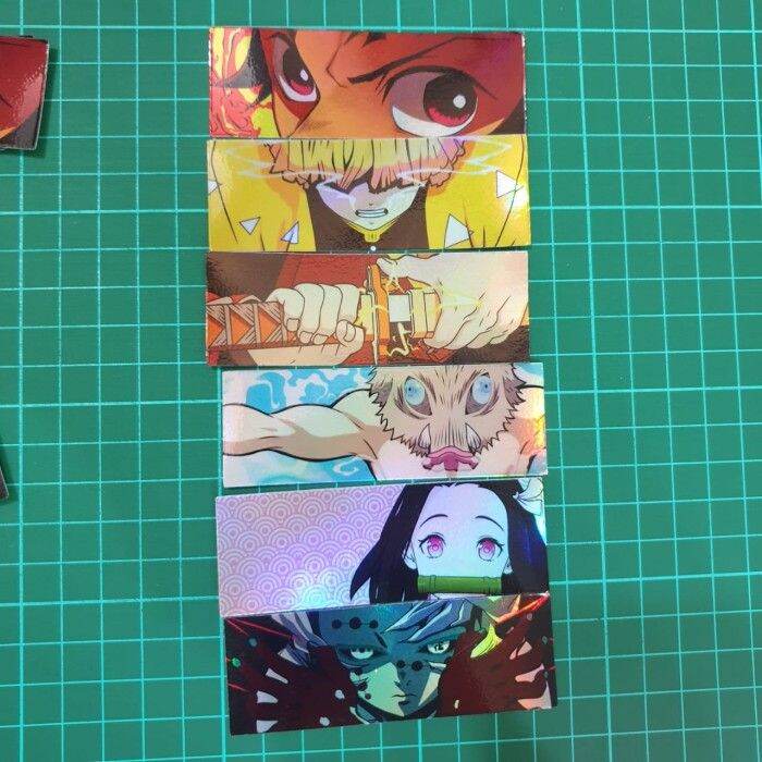 Sticker Anime Slap - Set Demon Slayer 6pcs kecil | Lazada Indonesia