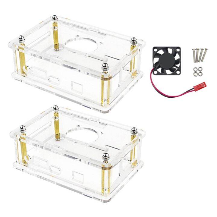 Case for Orange Pi 4 LTS Transparent Acrylic Shell Box Protect ...