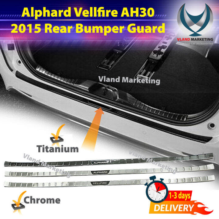 Toyota Alphard Vellfire AH30 2015 Rear Bumper Guard | Lazada