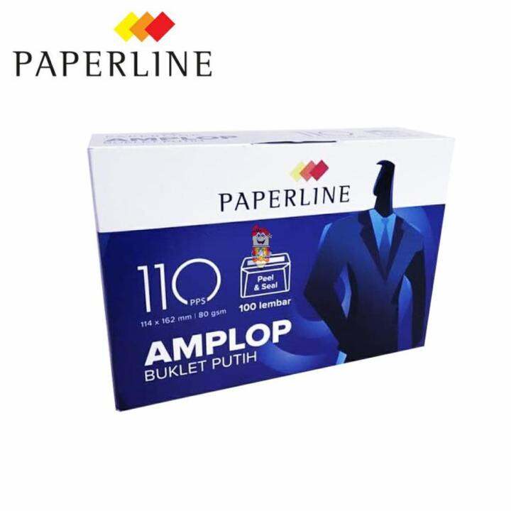 AMPLOP PAPERLINE 110 PPS | AMPLOP SEDANG | AMPLOP PUTIH POLOS | Lazada ...