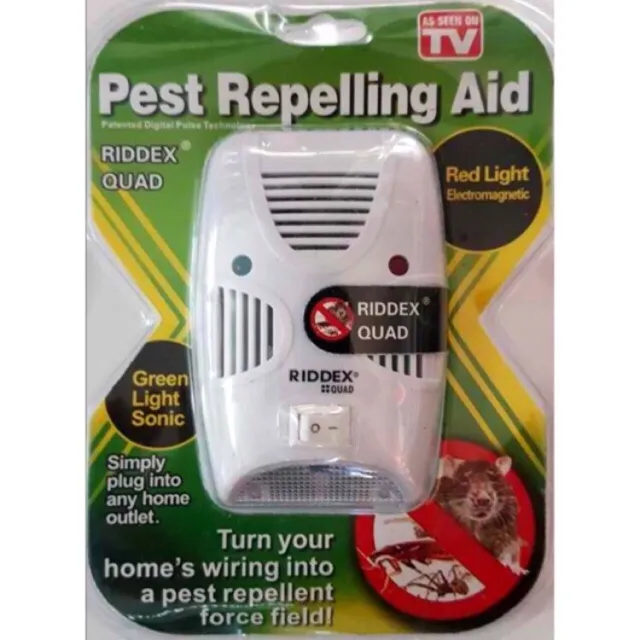 GREEN Riddex Quad Pest Repelling Aid Features Sonic Pest | Lazada PH