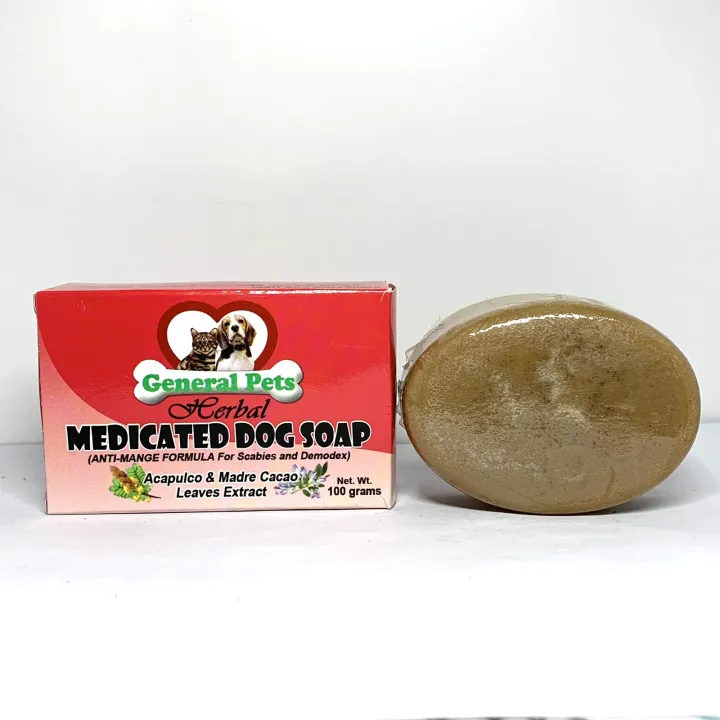 [FCR AGRIVET] General Pet Herbal Medicated Dog Soap 100g Anti Mange ...