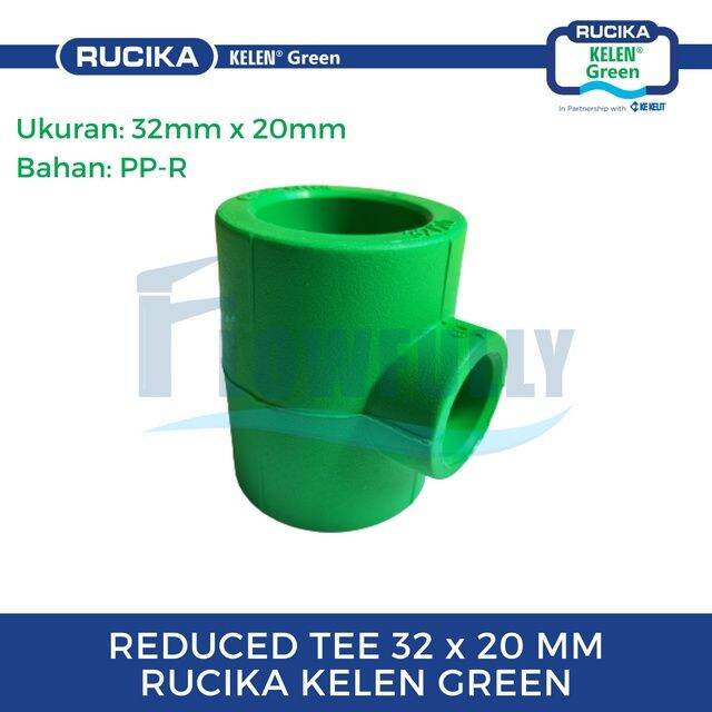 REDUCER TEE 32 x 20 MM PPR RUCIKA GREEN WAVIN TIGRIS VLOK TEE 1 x 1/2 INCH REDUCING TEE OVERLOOP ...