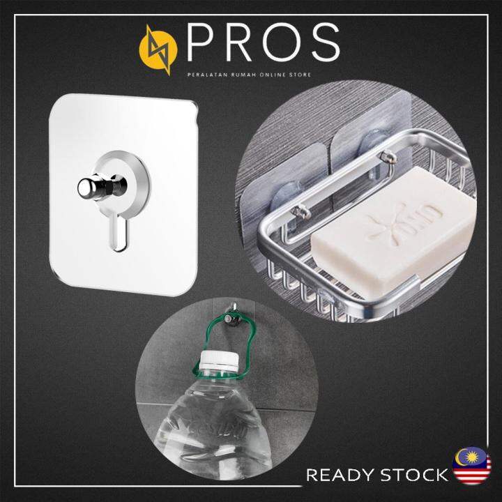 PROS Hole-Free Installation Screw Hook Sticker Hook Non Trace Wall ...
