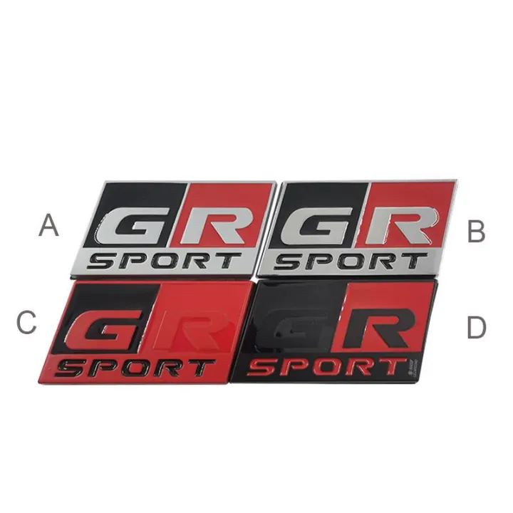 Fun car 1 X Metal GR SPORT Logo Car Auto Rear Trunk Emblem Sticker ...