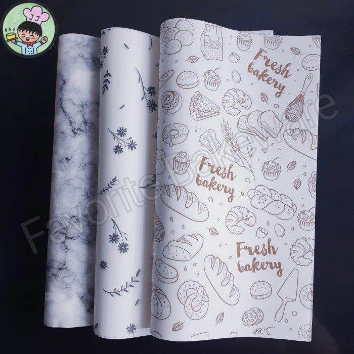 Wrap Paper Kertas Bungkus Roti Kue Burger Sandwich Brownies Hampers ...