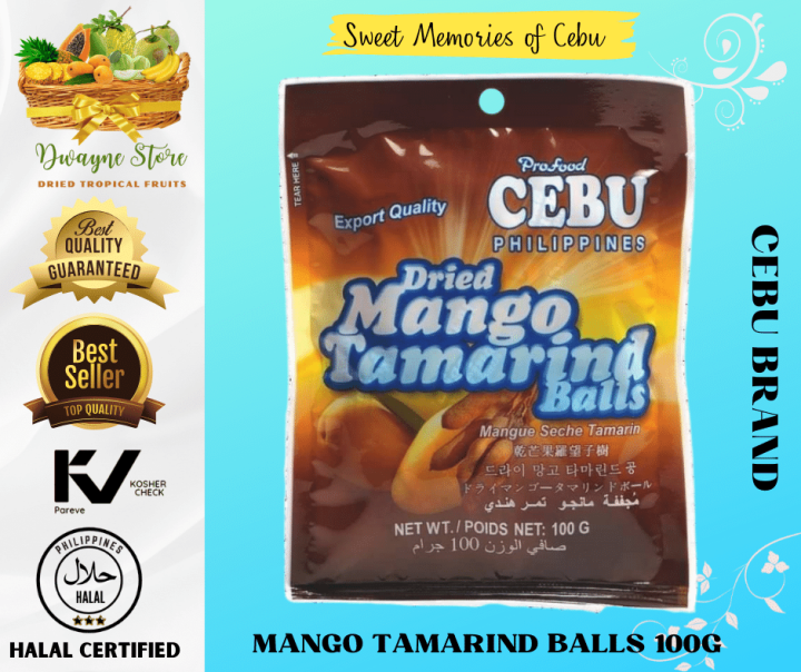 CEBU DRIED MANGO TAMARIND BALLS 100G | Lazada PH