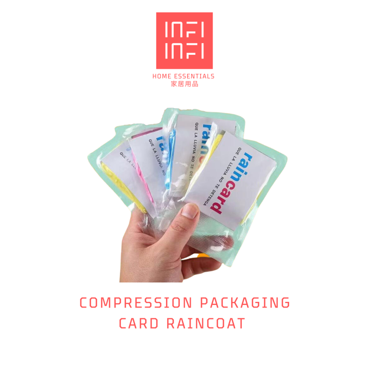 Compression Packaging Card Raincoat | Lazada