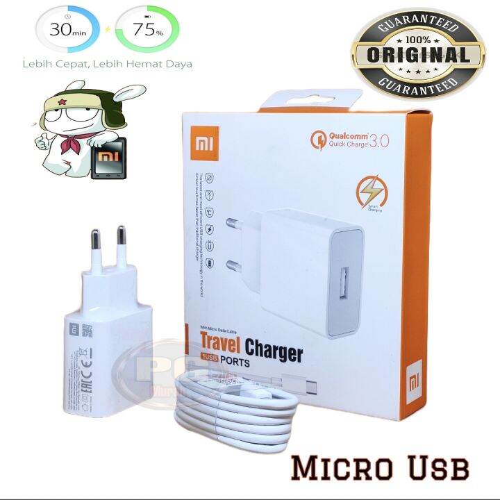 Charger Xiaomi Original 40 Wat Fast Charging Micro Usb Dan Tipe C ...