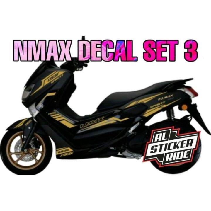 Yamaha NMAX DECALS set 3 Waterproof for V1 and V2 motor moto wheel ...