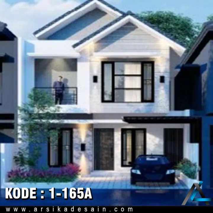 DESAIN RUMAH UK. 7,6 X 19m KODE 1-165A(1 LANTAI) - ARSIKA DESAIN ...