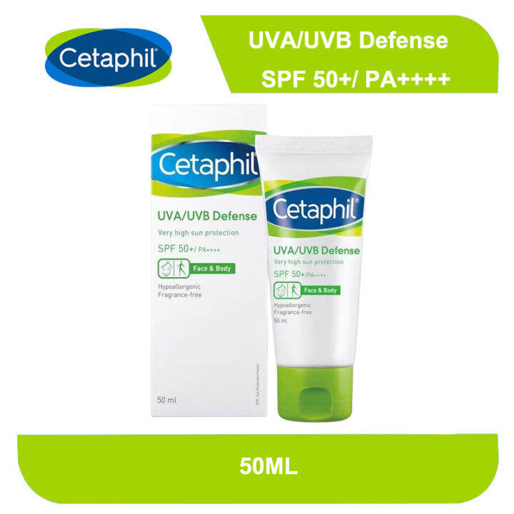 Cetaphil Sunscreen SPF 50+ Lightweight Gel Soothes Sunburn on Face and ...