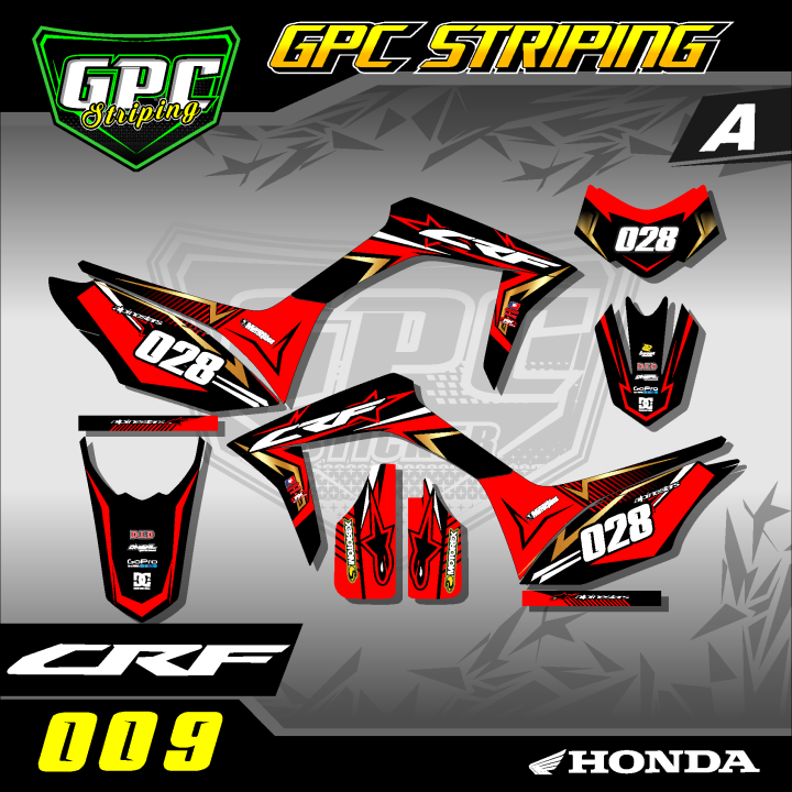 Sticker Striping Sticker CRF 150L 009-Variasi List Motor CRF Desain ...