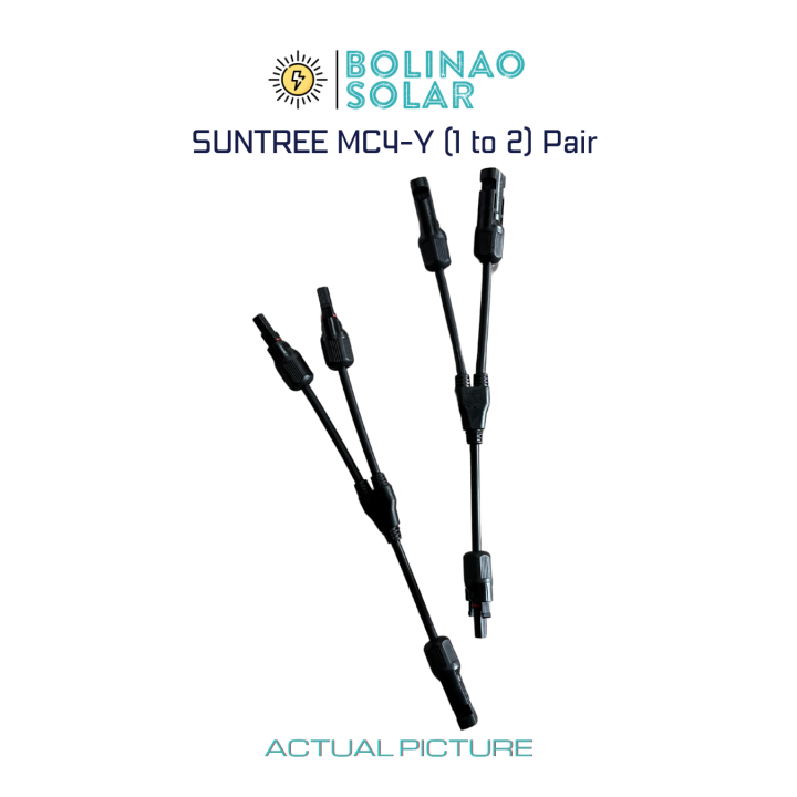 SUNTREE | MC4 Y Connector (1 to 2 Split) Pair | Lazada PH