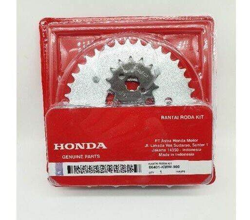 Gearset Gear Gir Set Rantai Paket Honda Revo Absolute Blade Old KWW KWB ...