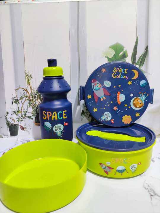 1 Set Tempat Makan + Botol Minum / Set Tempat Makan Anak 2 Tingkat / Tempat Makan dan Botol Anak ...