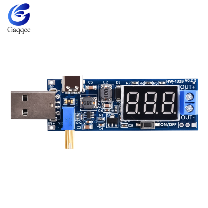 USB Buck Boost Converter 5V to 1.2V-24V DC-DC Step Up Step Down Power ...