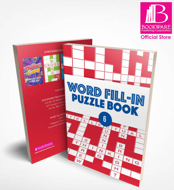 WORD FILL-IN PUZZLE BOOK (VOL 6) - SUITABLE FOR ALL AGES | Lazada PH