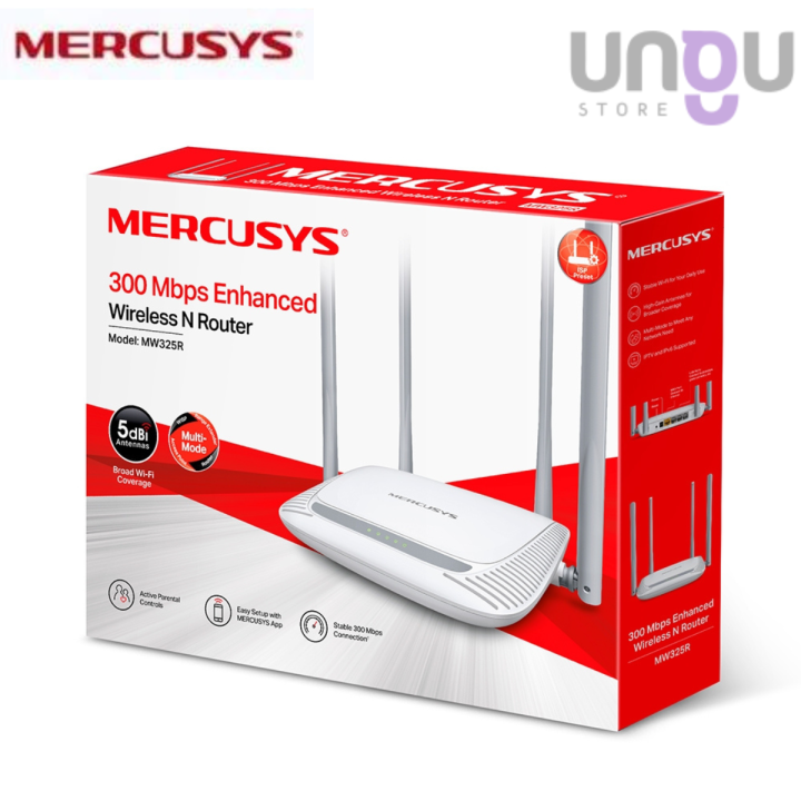 Mercusys MW325R 300Mbps Enhanced Wireless N Router WiFi 4 Antena | Lazada Indonesia