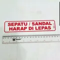 STIKER VINYL SEPATU SANDAL HARAP LEPAS 30X10 | Lazada Indonesia